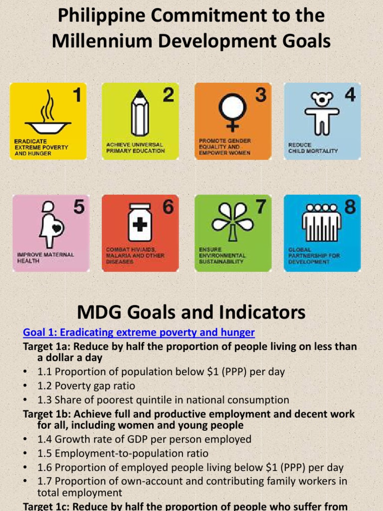 Philippine Commitment To The Millennium Development Goals | PDF ...