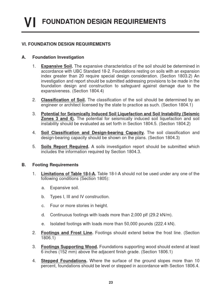 Foundation Design Requirements | PDF | Soil | Foundation (Engineering)
