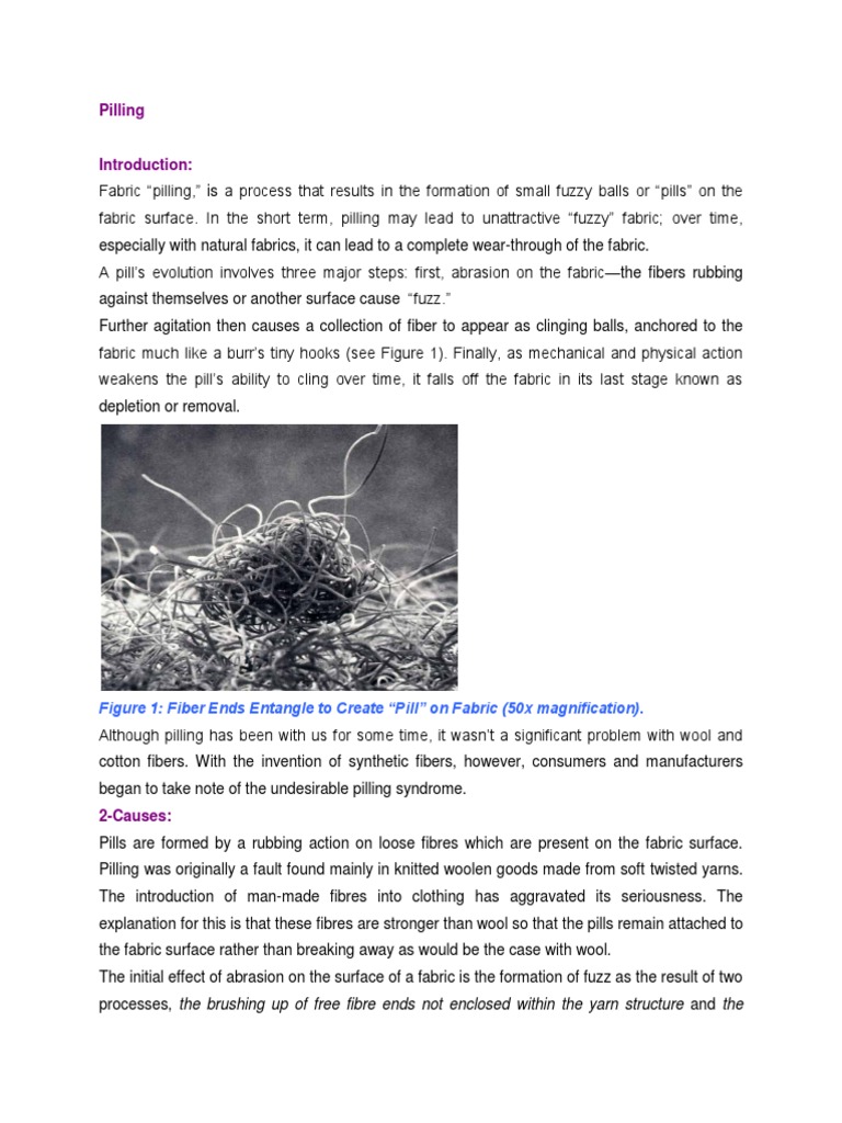 Pilling | PDF | Textiles | Yarn