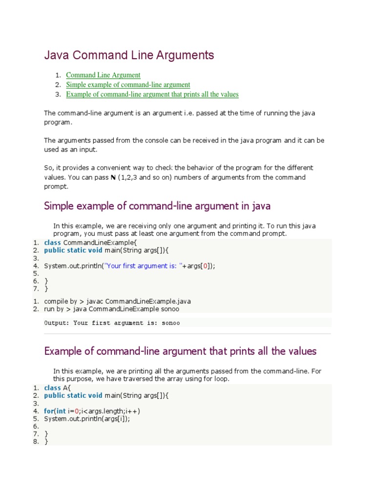 Command Line And Other Java Concepts Constructor Object Oriented
