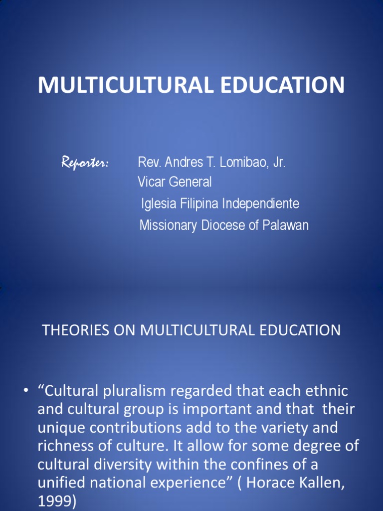 Multicultural Education | Download Free PDF | Multiculturalism | Cognition
