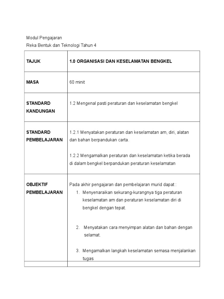 RPH RBT Tahun 4 | PDF