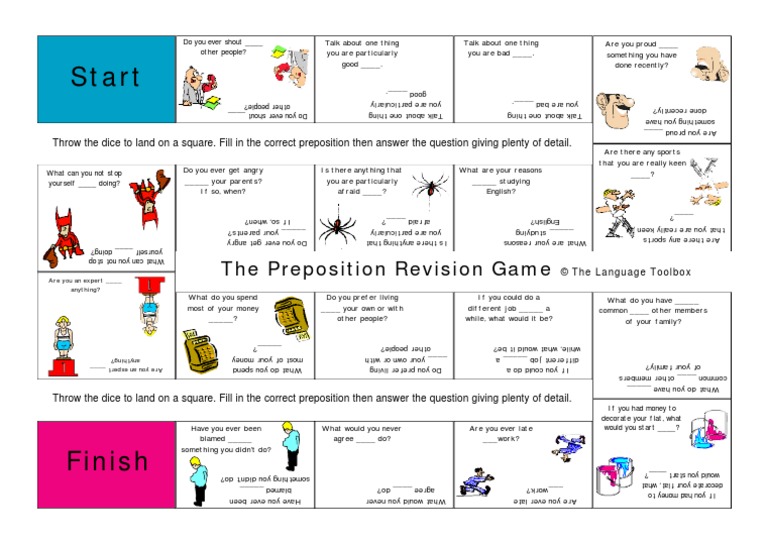 Preposition Game | PDF