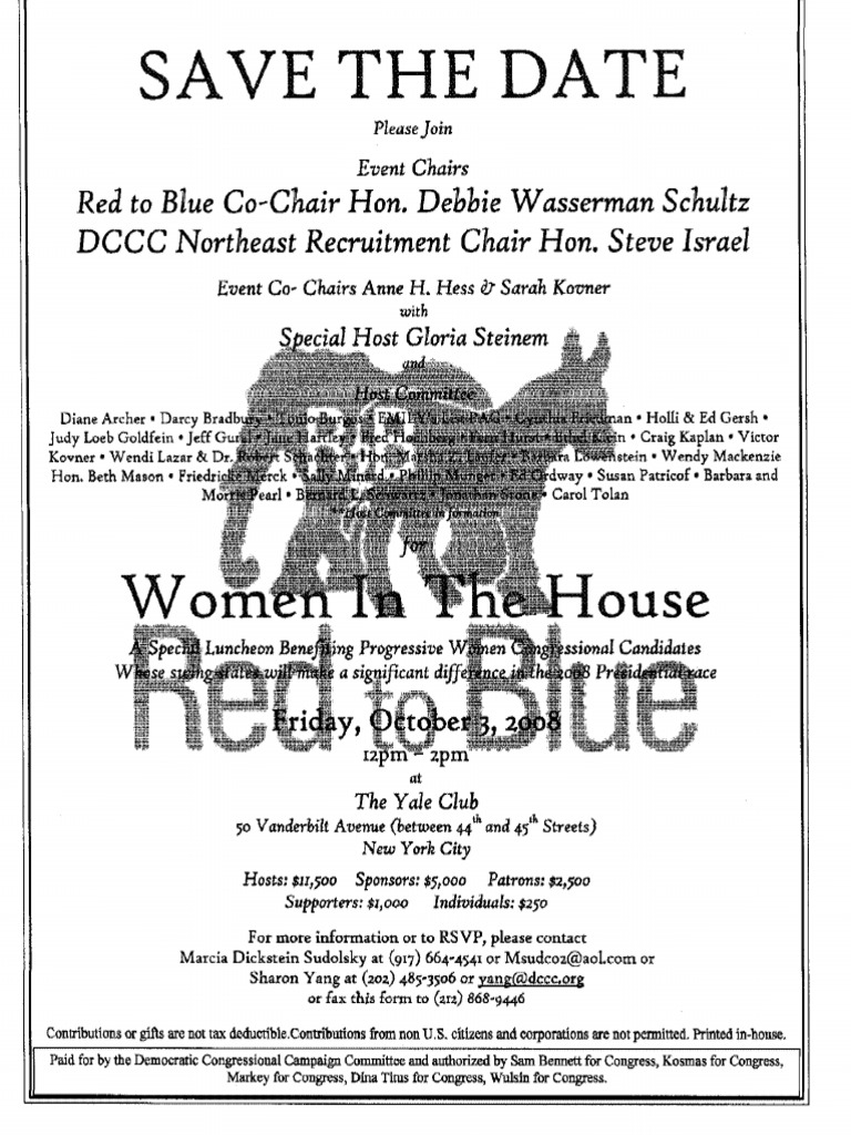 Women in The House Luncheon For Suzanne Kosmas, Dina Titus, Betsy ...