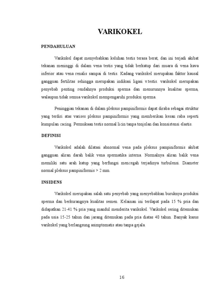 Panduan Varikokel untuk Pria Muda | PDF