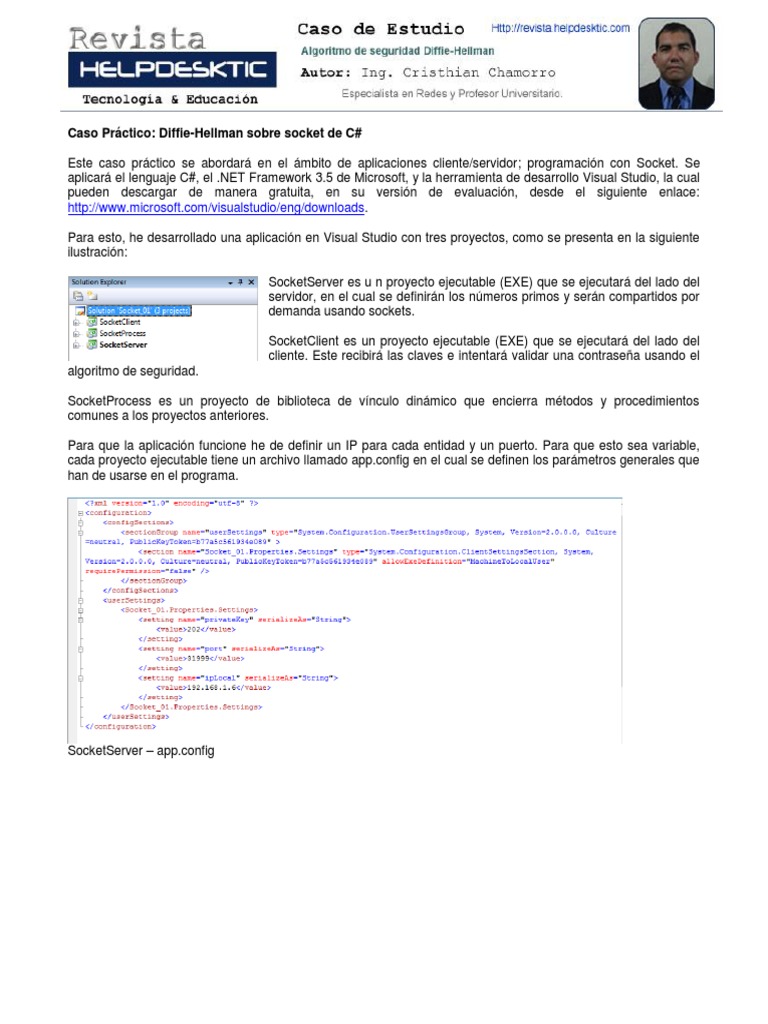 Diffie-Hellman en C# con Sockets | PDF | Microsoft Visual Studio ...