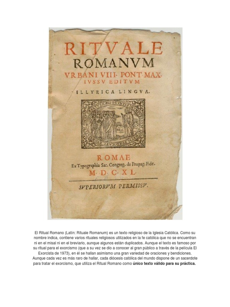 El Ritual Romano | Oración Cristiana | Adoración Cristiana Y Liturgia