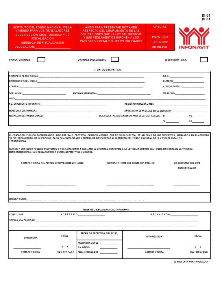 Registro Patronal Infonavit Formato Y Guía Pdf