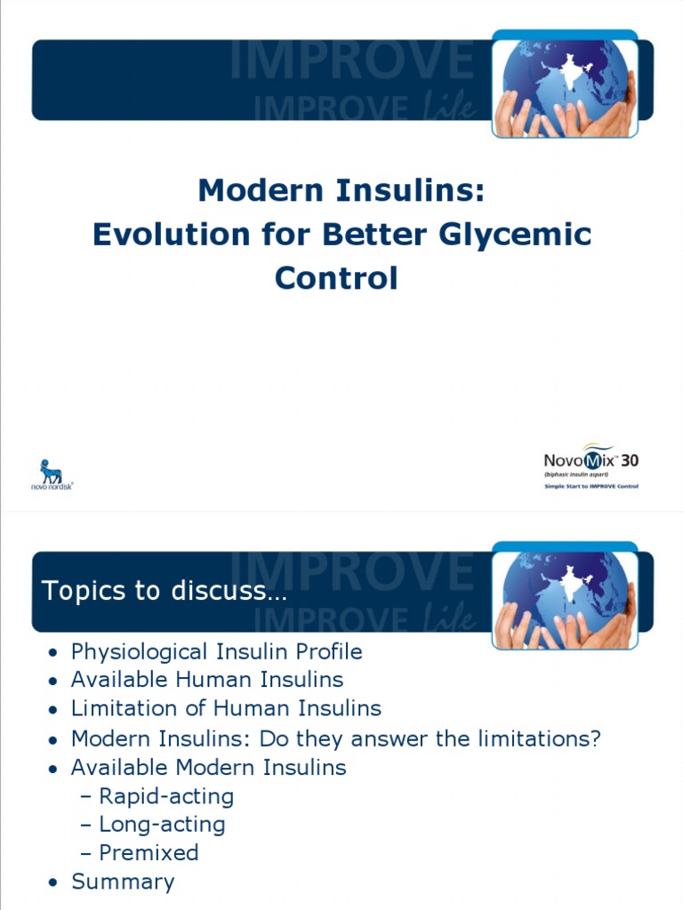 Modern Insulins: Evolution For Better Glycemic Control | PDF | Insulin ...