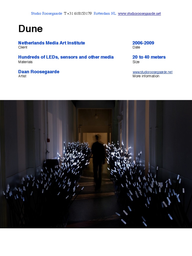 Dune - Daan Roosegaarde | PDF | Netherlands