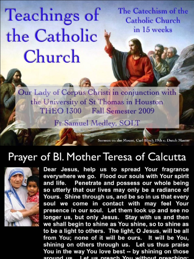 Teaching of The Catholic Church (CCC) : 12 The Ten Commandments | PDF