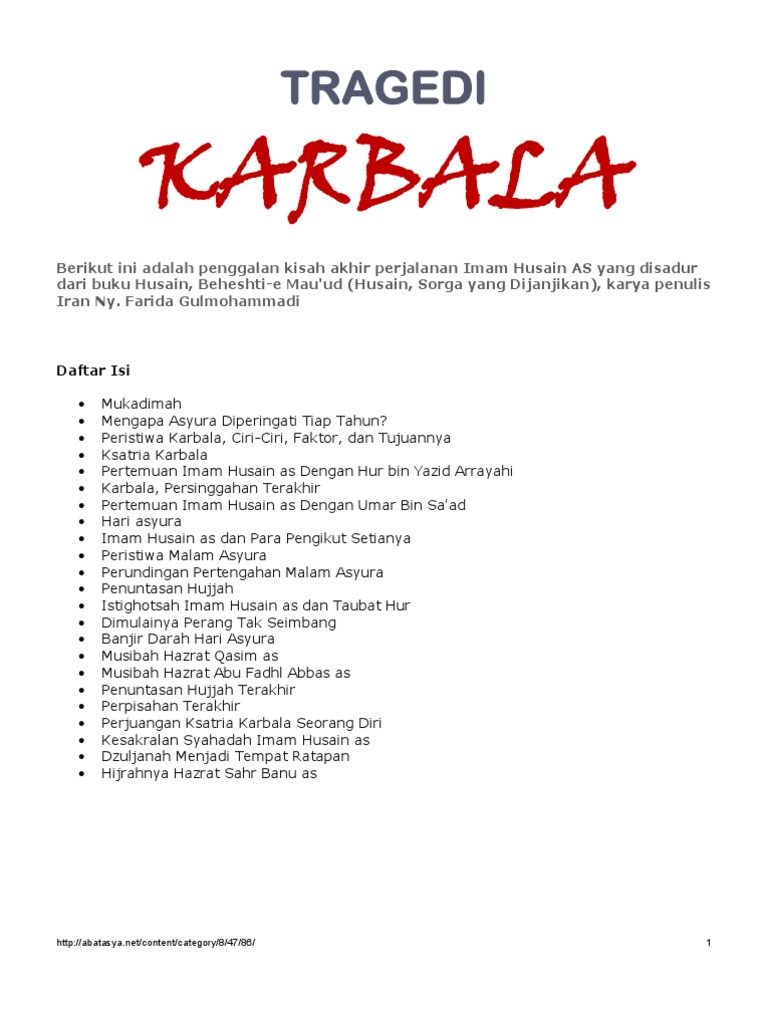 Tragedi Karbala | PDF