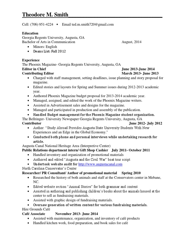 Ted Smith Resume | PDF