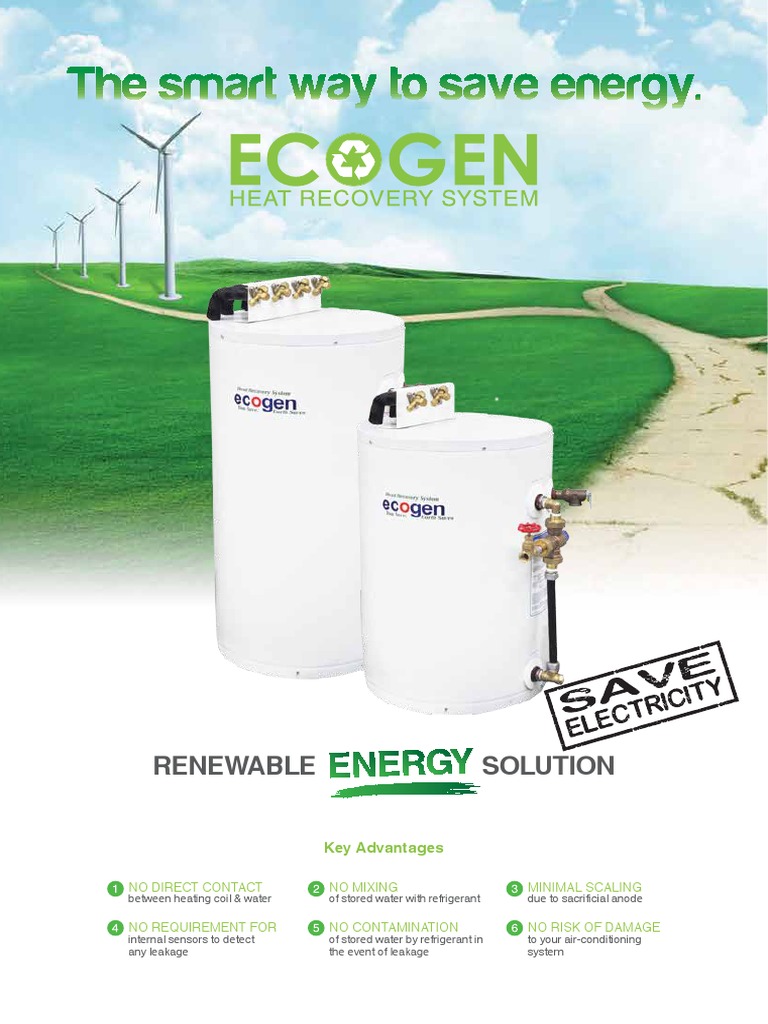 Ecogen | PDF | Water Heating | Hvac