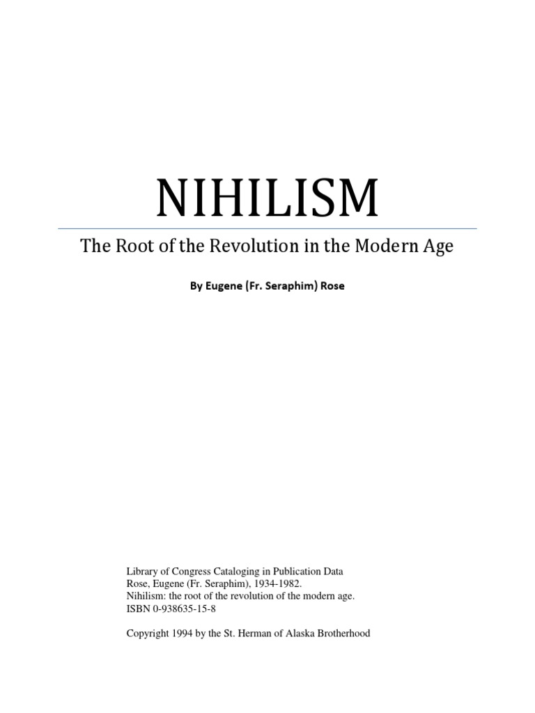 Nihilism by Eugene Rose | PDF | Nihilism | Agnosticism