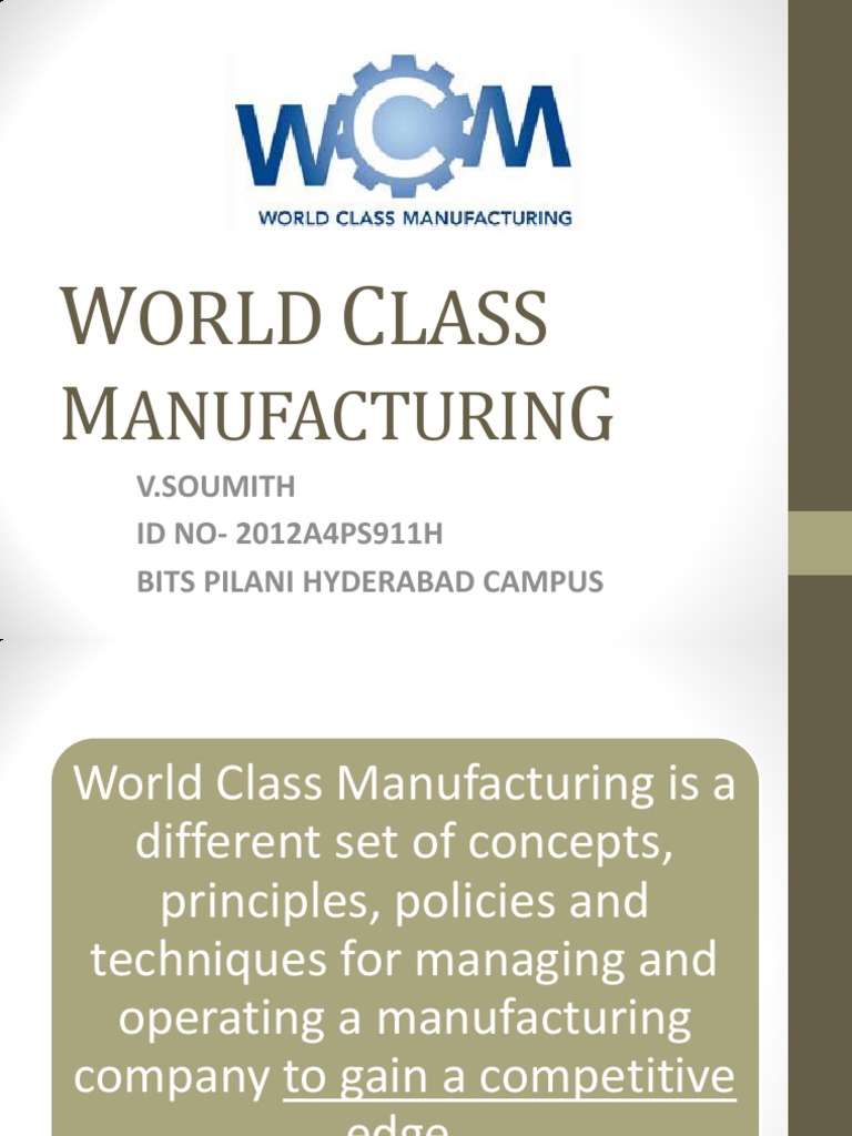 World Class Manufacturing | PDF