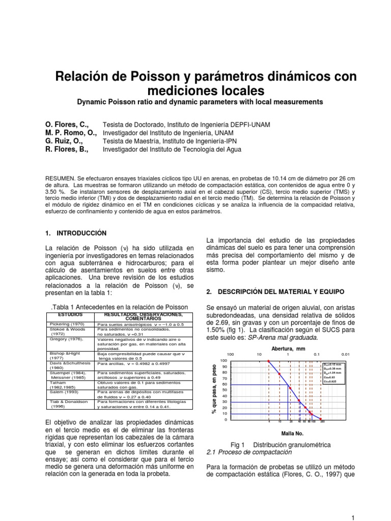 Relacion de Poisson Dinamica Con Mediciones Locales | PDF | Rigidez ...