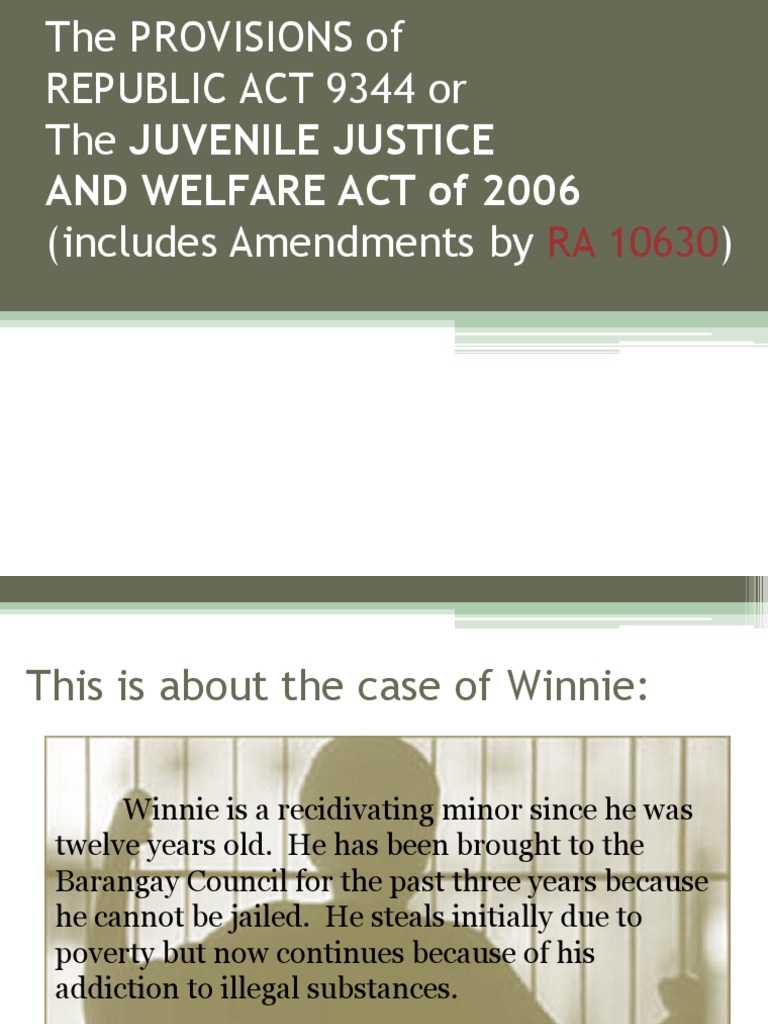 Salient Provisions of RA 9344 | PDF | Restorative Justice | Juvenile Court