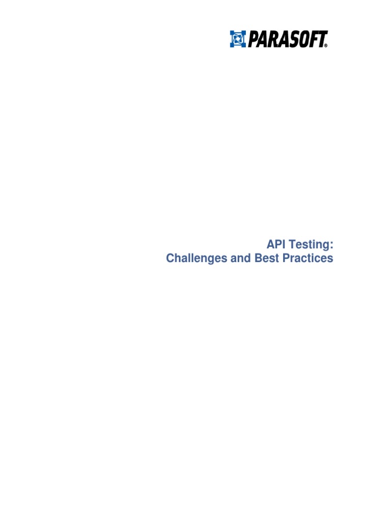 Parasoft Api Testing Guide Pdf Application Programming Interface 7955