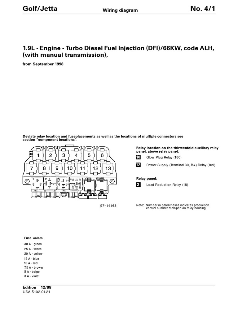 1.9L ALH Manual Trs | PDF | Throttle | Diesel Engine
