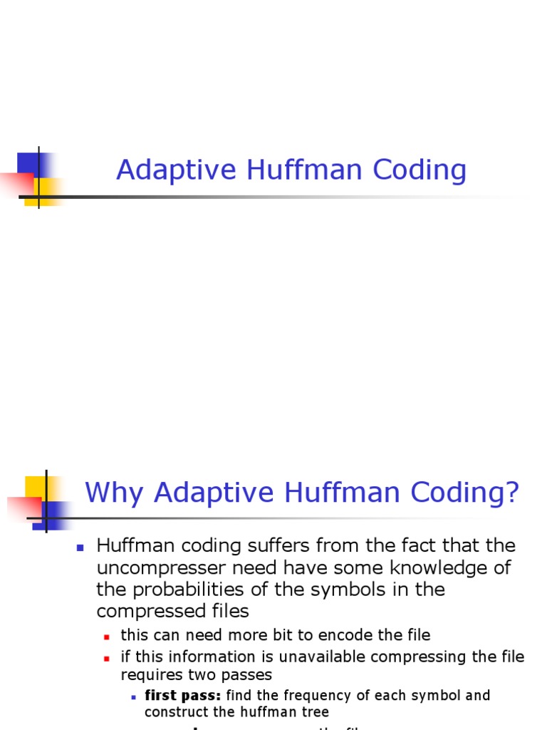 Adaptive Huffman Coding | PDF | Algorithms And Data Structures | Computer Data