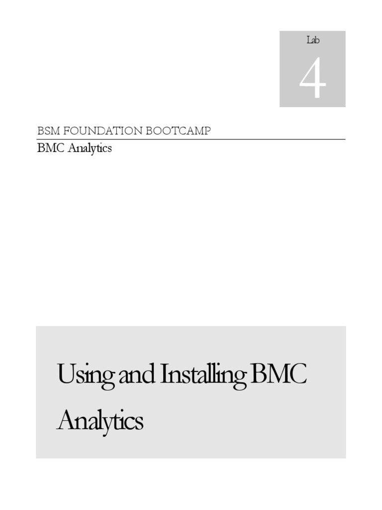 Using And Installing Bmc Analytics Pdf Microsoft Sql Server Databases