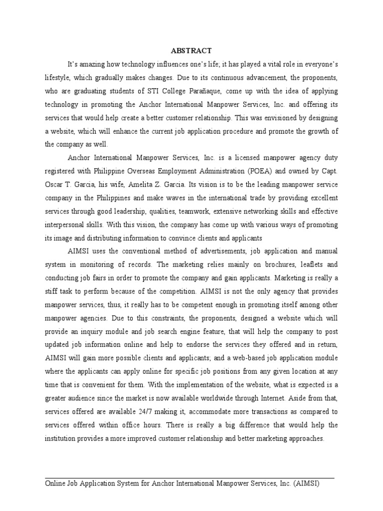 Online Job Application System | PDF | World Wide Web | Internet & Web