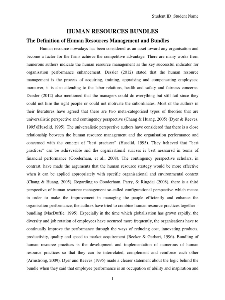 Human Resource Bundles | PDF | Human Resource Management | Employment