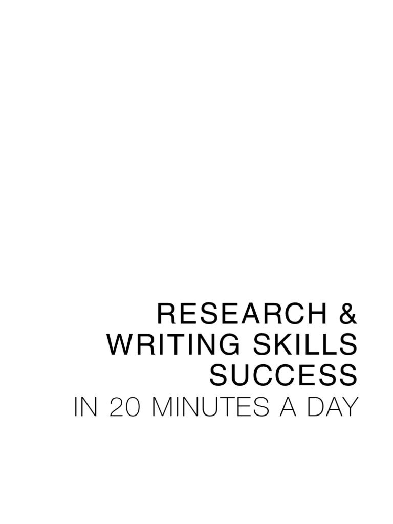 Research and Writing Skills | PDF | Essays | Citation