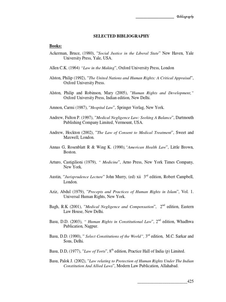 15 Bibliography | PDF | Jurisprudence | Natural And Legal Rights