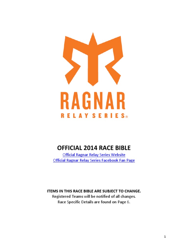 Ragnar Relay Rules | PDF | Volunteering | Vehicles