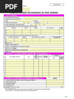 Prijava Podataka: Obrazac M-4 | PDF