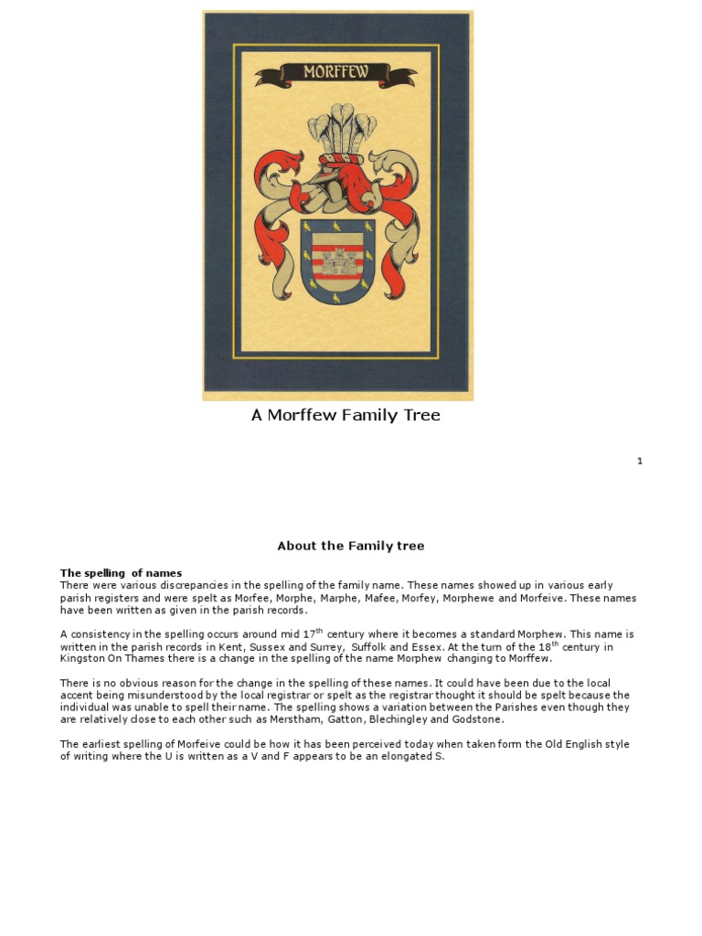 Morffew Family Tree | PDF