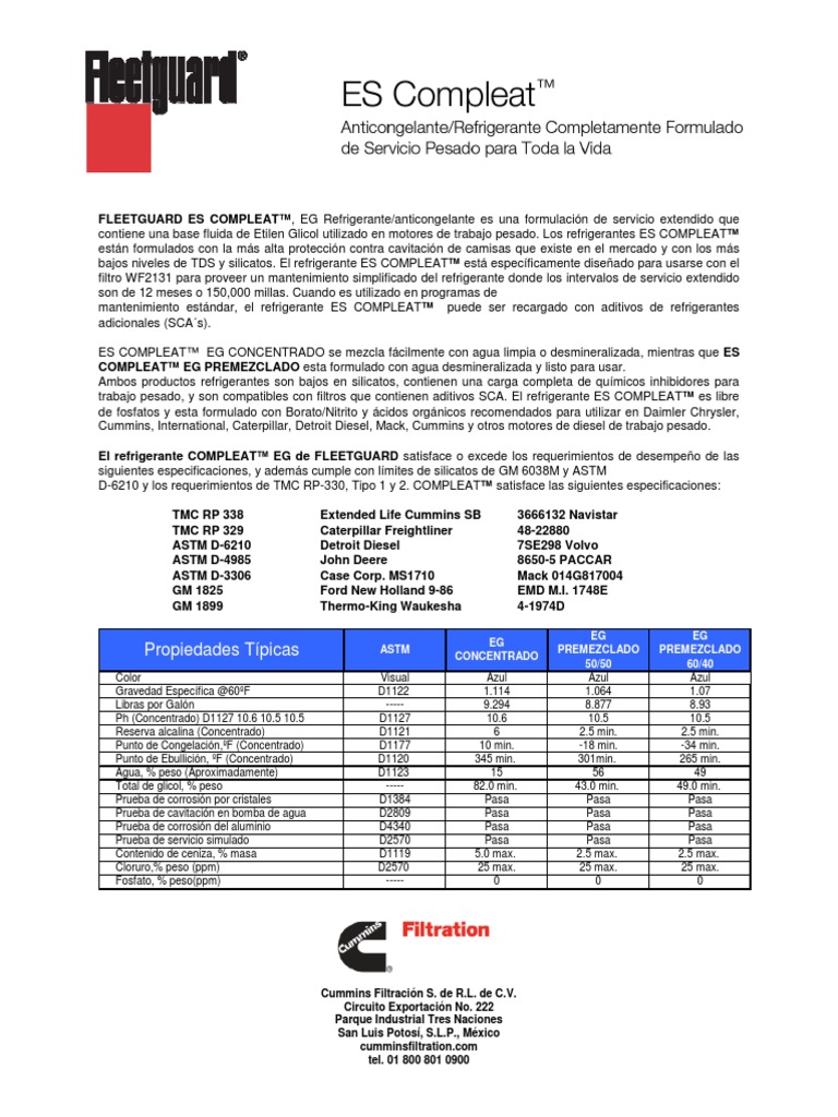 ES Compleat-Ficha Técnica | PDF | Compuestos químicos | Sustancias químicas