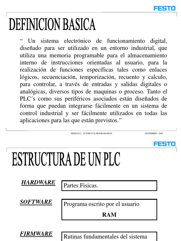 Componentes Del PLC y Función | PDF | Memoria de sólo lectura ...