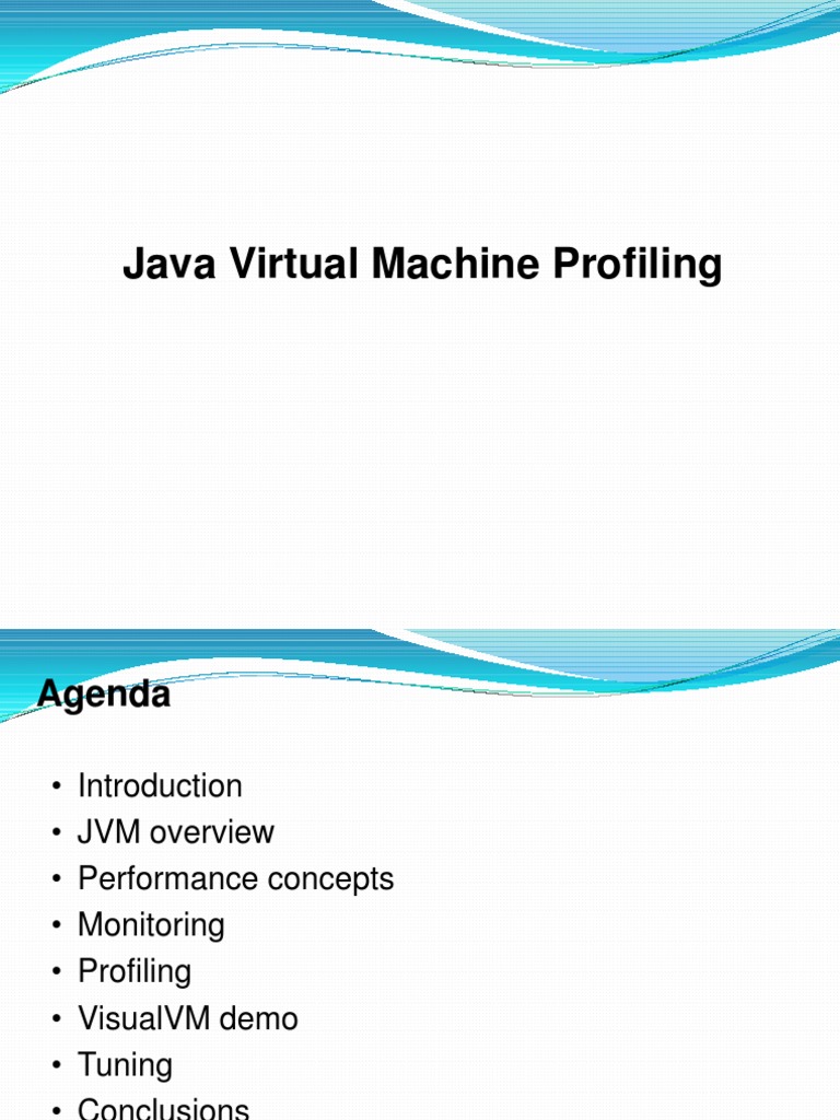 Java Virtual Machine Profiling Pdf Java Virtual Machine Java Programming Language 1648