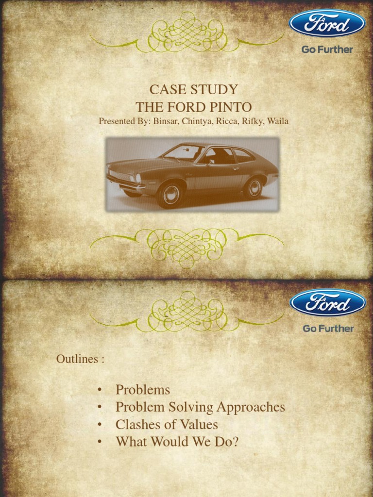 Case Study Ford Pinto | PDF | Ford Motor Company | Car