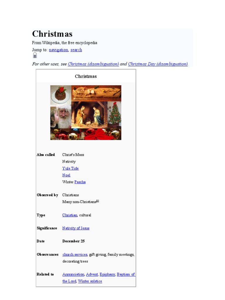 From Wikipedia, The Free Encyclopedia | PDF | Christmas | Santa Claus
