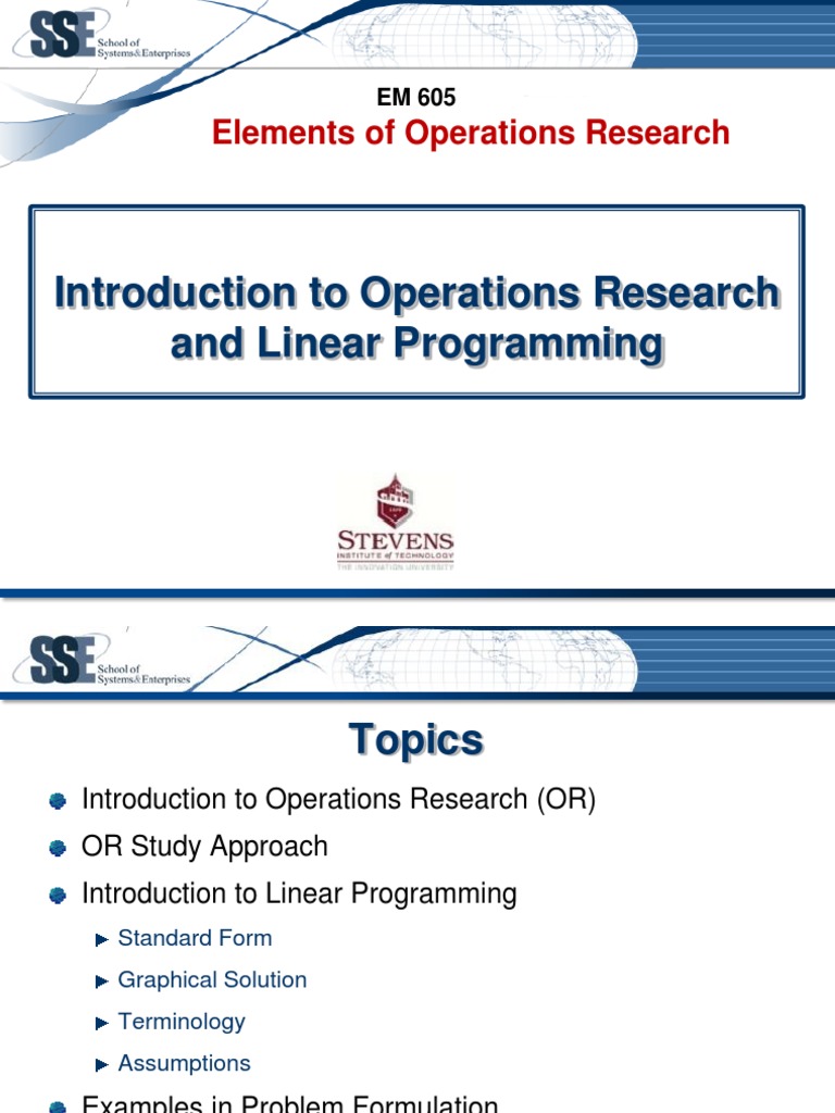 Engineering Management | PDF | Mathematical Optimization | Operations ...