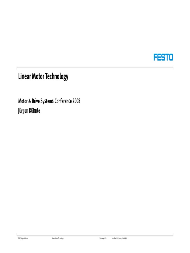 Linear Motor Technology PDF | PDF | Rotation Around A Fixed Axis | Belt ...