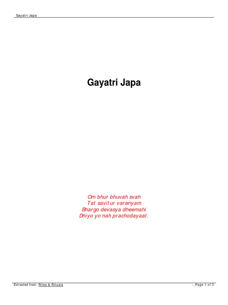 Gayatri | PDF