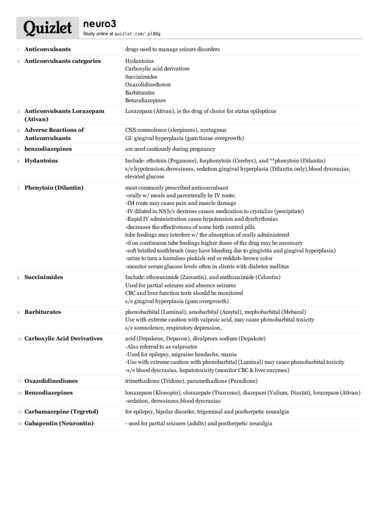 Neuro3: Study Online at | PDF | Drugs Acting On The Nervous System ...
