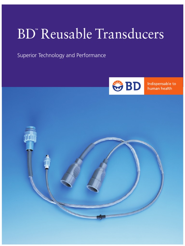 BD Reusable Transducers: Superior Technology and Performance | PDF ...