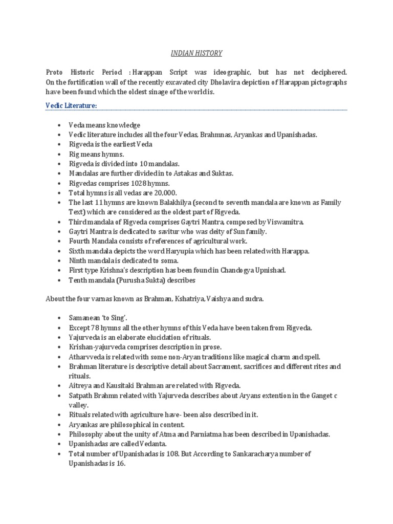 Overview of Indian Historical Texts | PDF | Upanishads | Vedanta