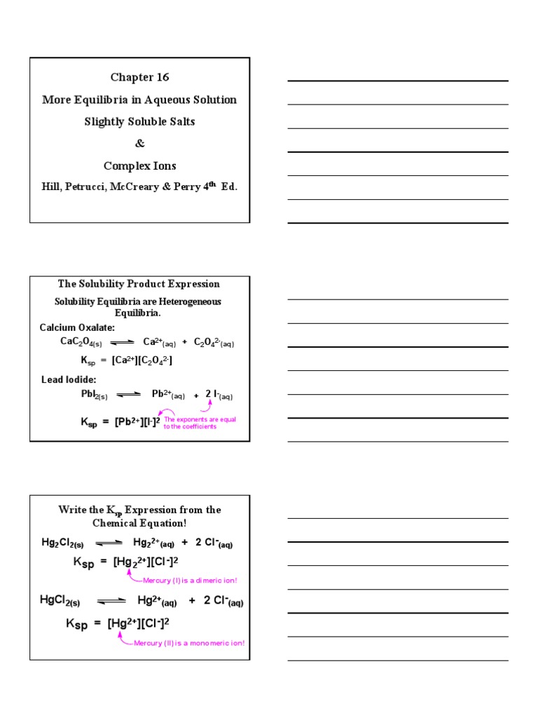 Solubility Product Calculation | PDF | Precipitation (Chemistry ...