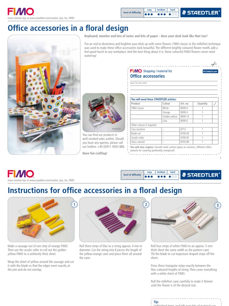 FIMO Office Accessories | PDF | Industrial Processes | Art Media