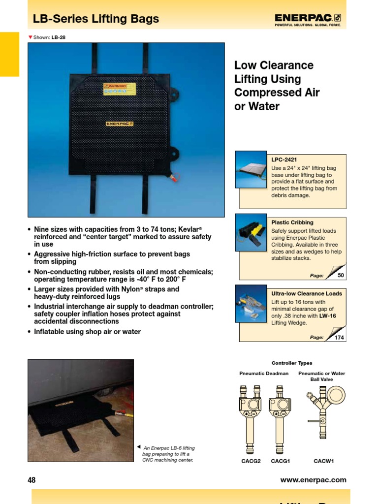 Enerpac LB Series Catalog | PDF | Manufactured Goods | Gas Technologies