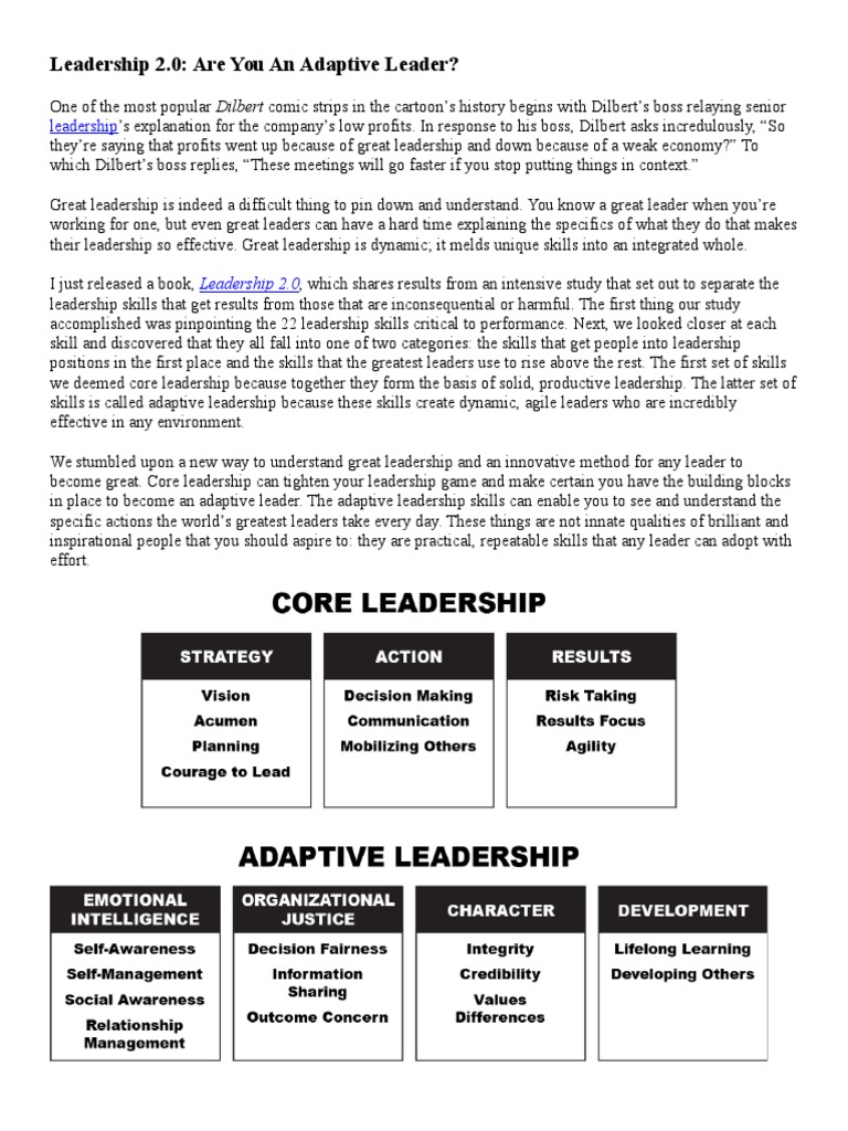 LEADER - Leadership 2.0 | PDF | Leadership | Behavioural Sciences