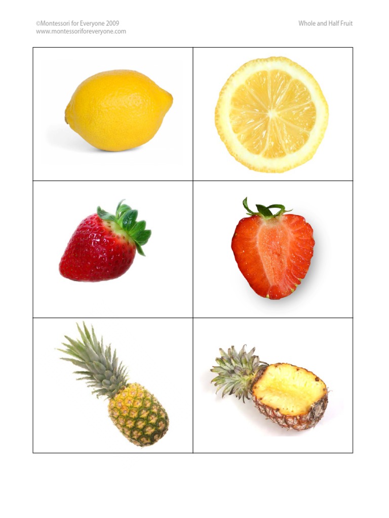 Whole and Half Fruit | PDF | Wellness