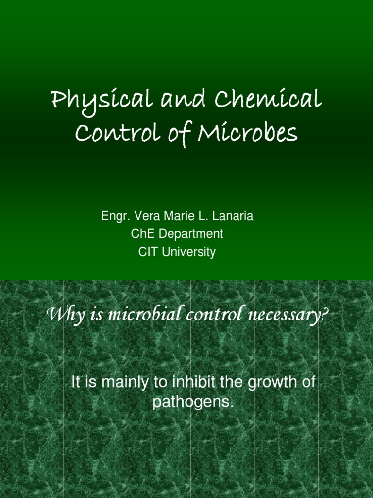 Physical and Chemical Control of Microbes | Microorganism ...